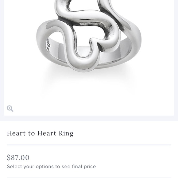 Jewelry | James Avery Heart To Heart Ring | Poshmark